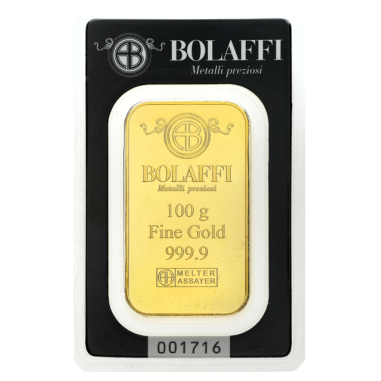 Lingotto Oro 100 gr Bolaffi Metalli Preziosi